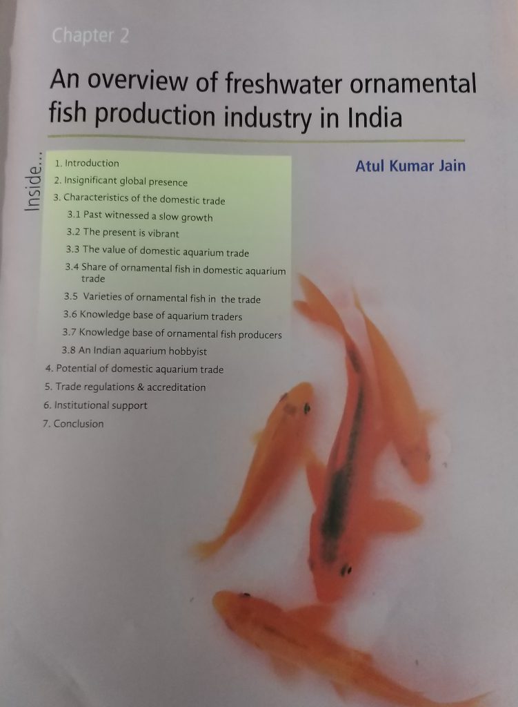Overview of the freshwater ornamental fish production industry in India ...